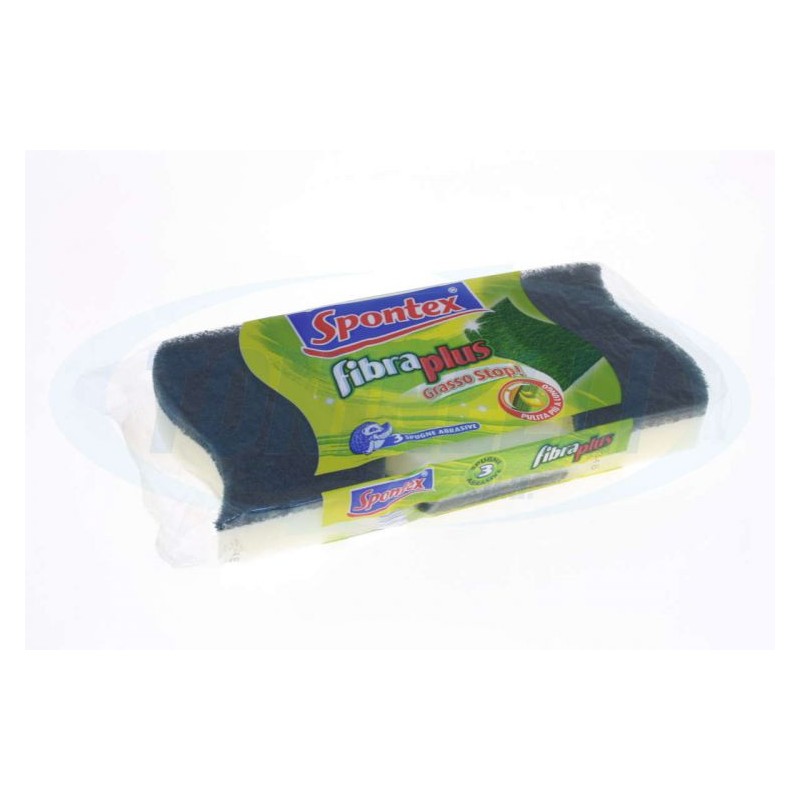 SPONTEX FIBRAPLUS SPUGNA+RETINA 3PZ